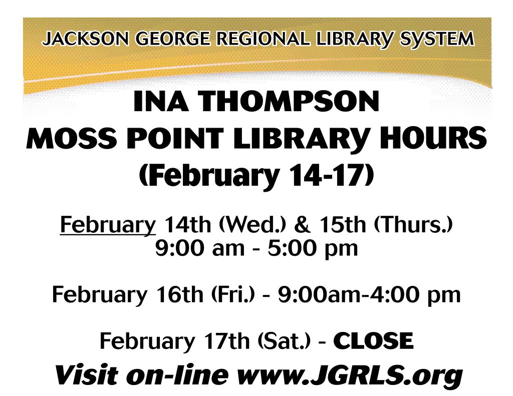 Ina Thompson Moss Point Library - Jackson-George Regional Library System