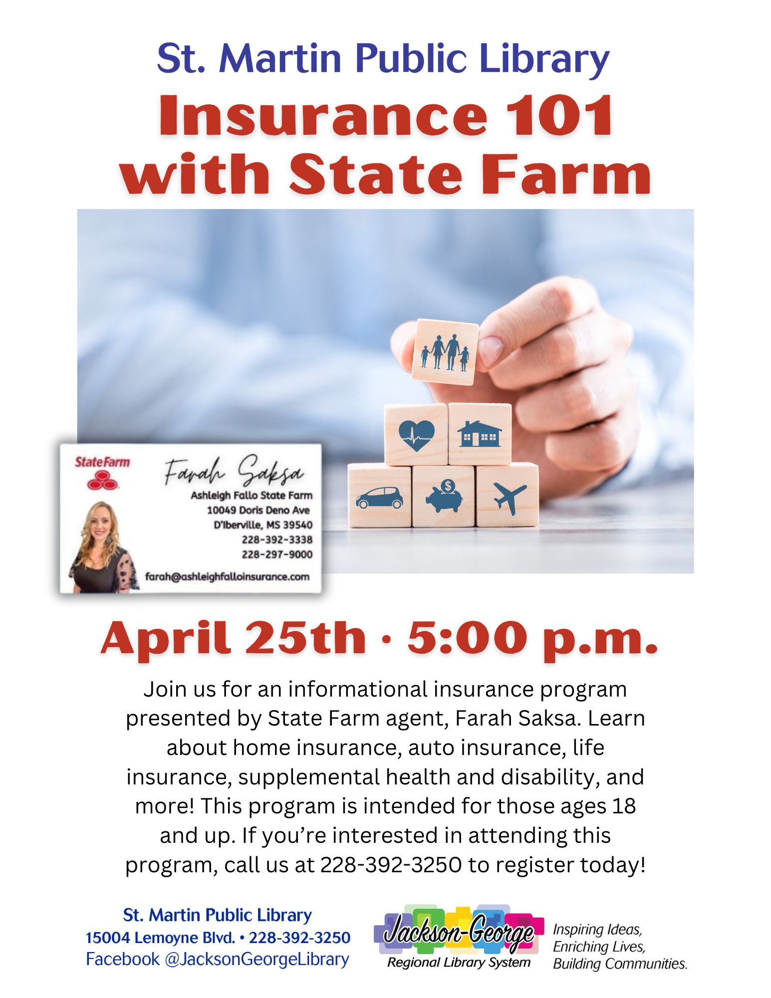 St. Martin Events - Jackson-George Regional Library System