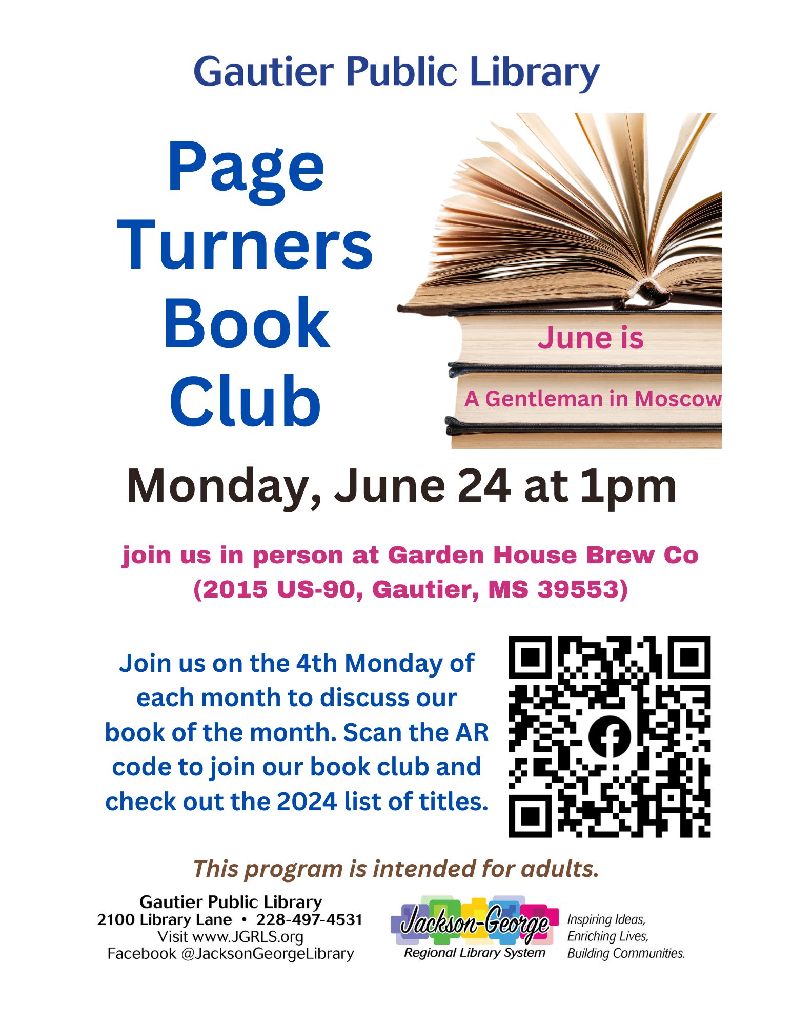 Gautier Events - Jackson-George Regional Library System