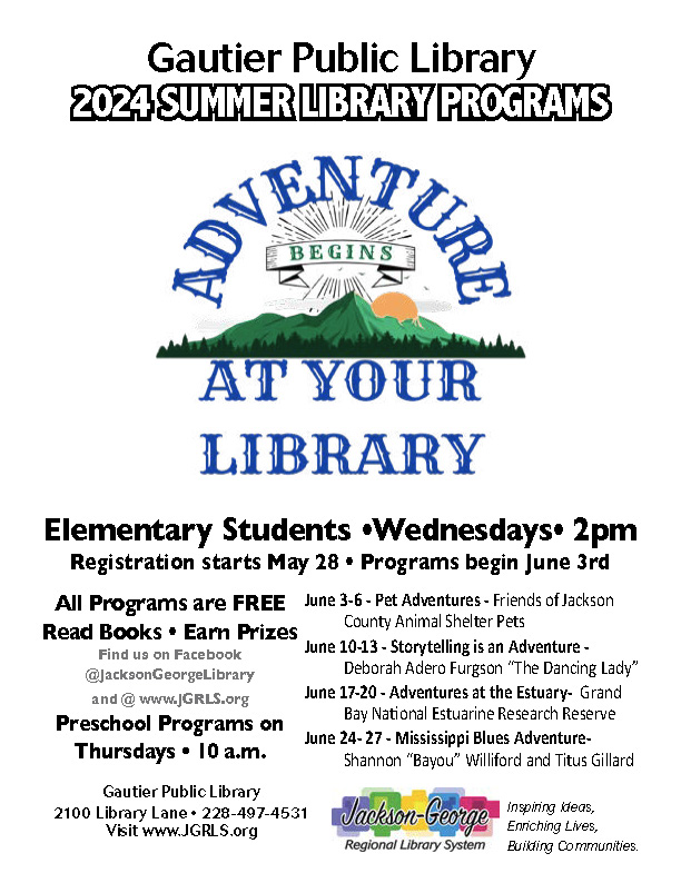 Gautier Events - Jackson-George Regional Library System