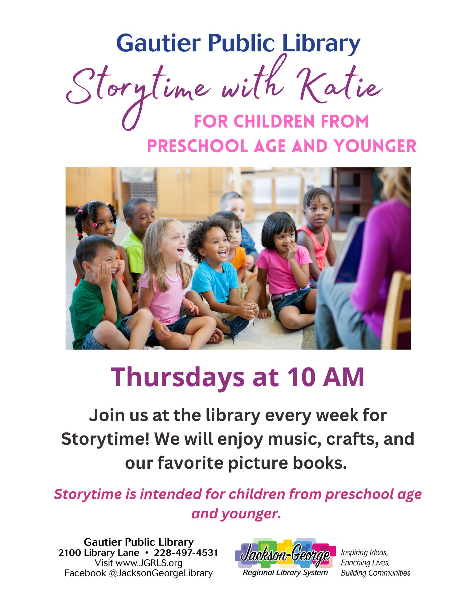 Gautier Events - Jackson-George Regional Library System