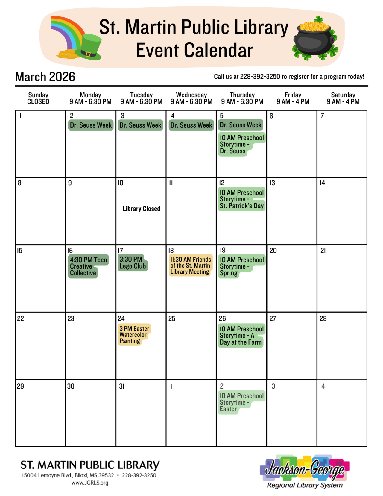 St. Martin Public Library - Jackson-George Regional Library System